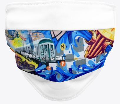 NYC Graffiti Face Mask - Rock Band T-shirts Originals.